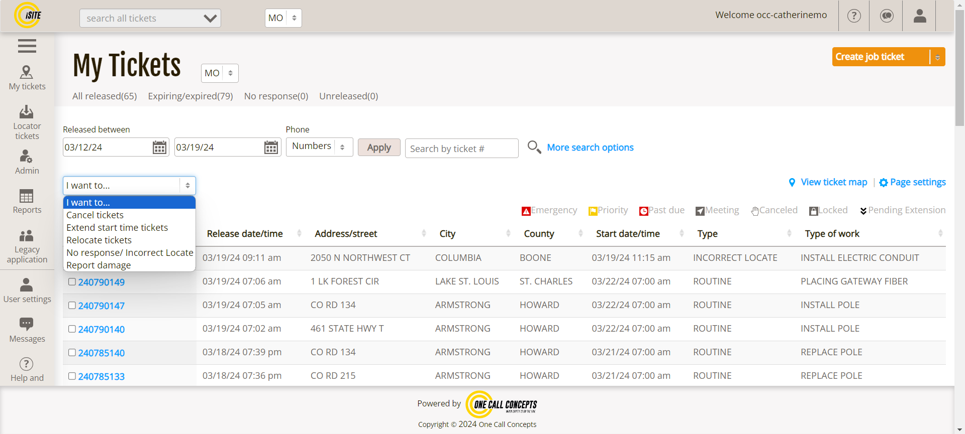 Excavator/Locator Ticket Management (ETM/LTM) Guide